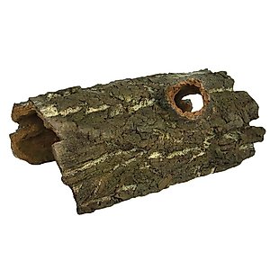 Weco 37788358: Wecorama Sleepy Hollows Silver Pine Bark Lodge Terrarium Ornament, XL