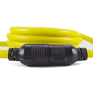 HENGYI Name L14-30P to L14-30R Heavy Duty Generator Locking Power Cord,Generator Extension Cord,SJTW 10GUAGE,Generator Power Cord up to 7500W,30A,Yellow,4 Prong,10FT