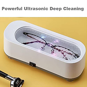 MAAYKOM Ultrasonic Jewelry Cleaner-250 ML Portable Professional Ultrasonic Clean Pod for Cleaning Jewelry Glasses Watches Shaver Head