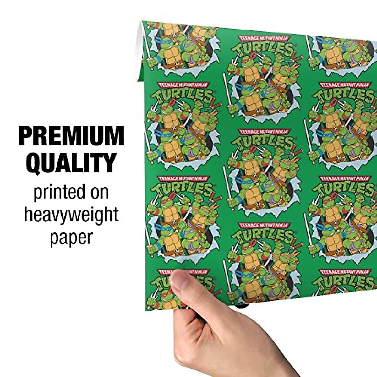 GRAPHICS & MORE Teenage Mutant Ninja Turtles Group Retro Gift Wrap Wrapping Paper Rolls