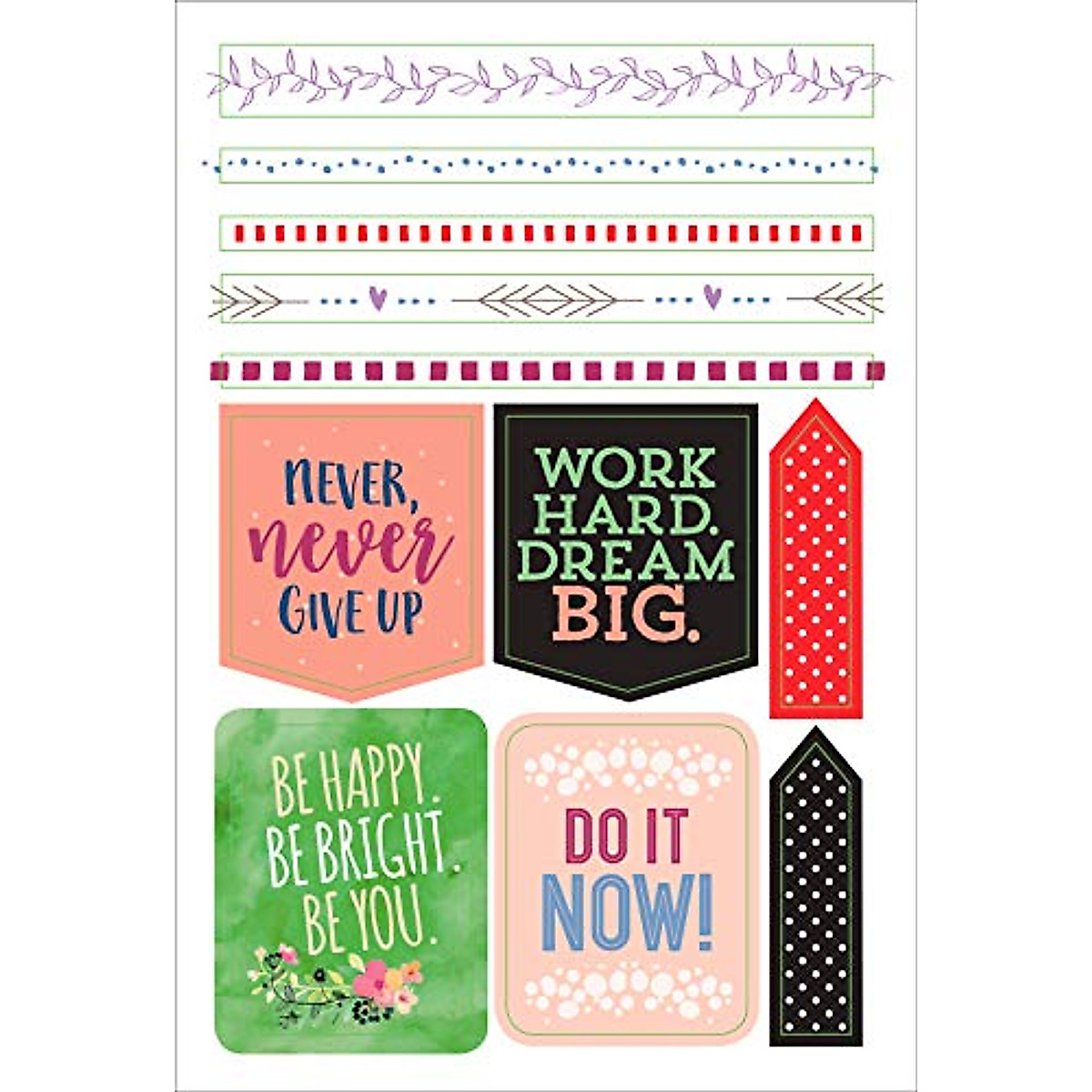 Essential Weekly Planner Stickers - She Believed She Could (Set of 160 Stickers)
