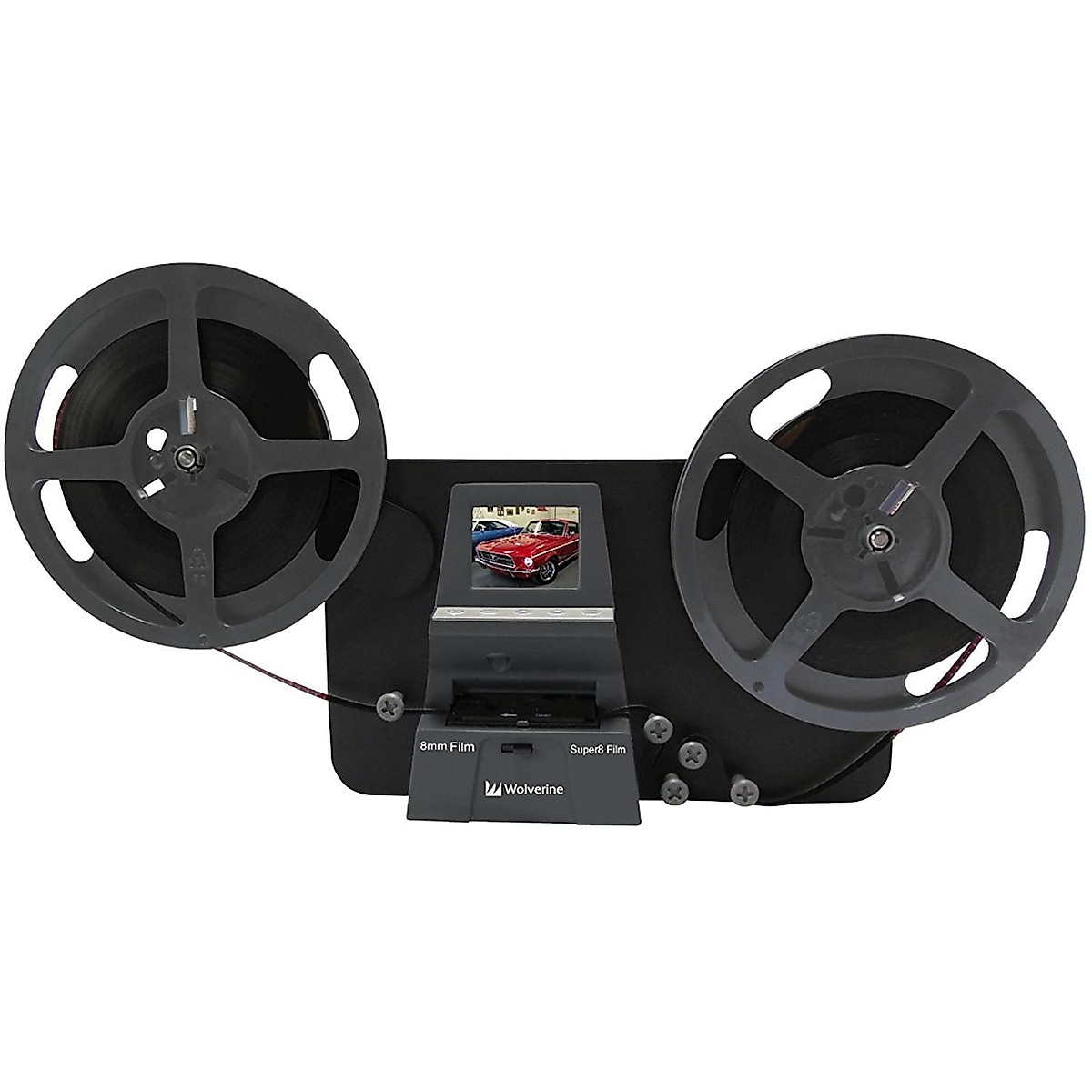 Wolverine 8mm & Super 8mm Reels to Digital MovieMaker Pro Film Digitizer, Film Scanner, 32GB SD Memory Card, Dual Voltage 100-240V Power Supply Adapter & International Two-Prong Round Pin Plug Adapter