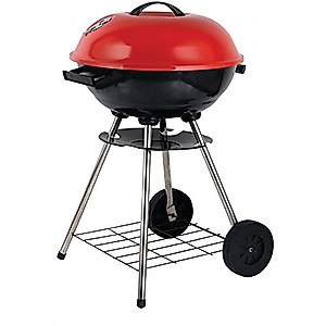 Brentwood BB-1701 BBQ Grill Portable Charcoal,17-inch,Red
