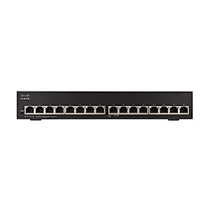 Cisco SG110-16 Unmanaged Switch | 16 Gigabit Ethernet (GbE) Ports | Limited Lifetime Protection (SG110-16-NA)