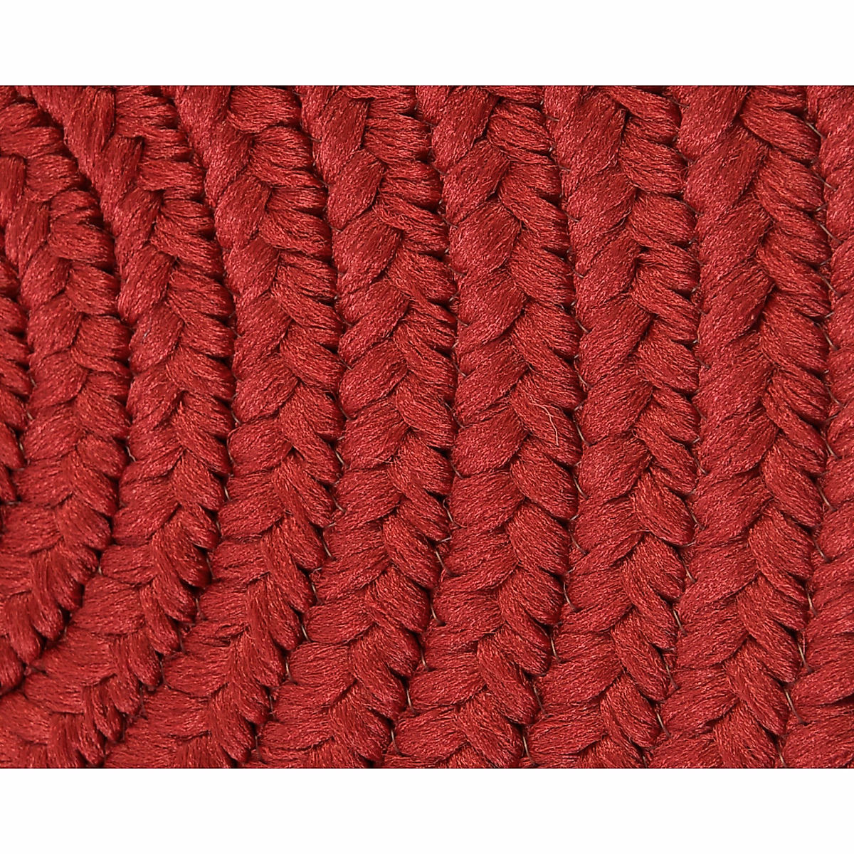 Boca Raton Braided Chair Pad, 15"x15" (Set 4), Sangria