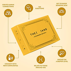 {THE AND} Strangers Edition - Conversation Starter Card Game - Fun Getting to Know You Game - Ice Breakers to Reduce The Space Between You and a Stranger - Questions to Make a Friend by The Skin Deep