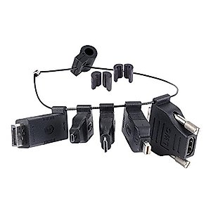 Digitalinx DL-AR Liberty Universal HDMI Adapter Ring Complete Assebly with 5 Adapters - Mutiples (6 Pack)
