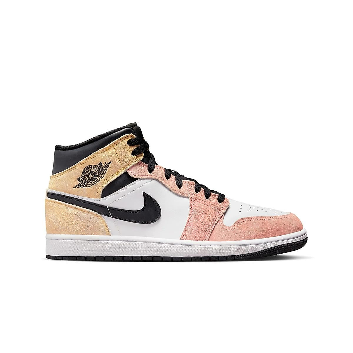 nike Air Jordan 1 Mid SE Flight Club DX4332 800 Magic Ember/Sundial White Black Mens Shoes - Size 13