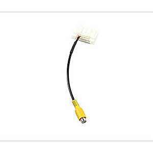 Backup Rear View Camera Video Wire Harness RCA Plug Adapter Compatible with Wrangler JK 2007-2017/Compass2009-2014 Unlimited to Factory OEM Radio Display