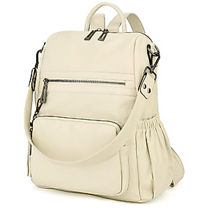 UTO Women Backpack Purse Leather Vegan Ladies Fashion Designer Rucksack Convertible Travel Shoulder Bag with Tassel