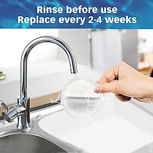 SAMANIJA 12-Pack Cat Water Fountain Filter Replacement, Compatible with Nugget 84oz/2.5L Pet Fountain