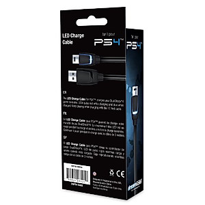 dreamGEAR – PS4 LED Charge Cable for DualShock4 Controllers – LEDs Indicate When Charging and Charged