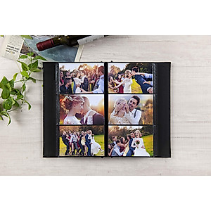 potricher Leather Photo Album 4x6 300 Photos for Family Wedding Anniversary Baby Vacation (Pink, 300 Pockets)