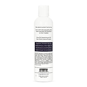 Virgo de Novo - True Tone Extra Dark Purple Toning Shampoo Tones Extra Dark Yellow Tones, Moisturizes, Brightens Lightened & Natural Blonde Hair - Sulfate Free, Vegan