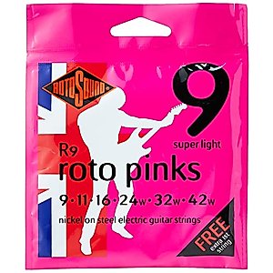 Rotosound Roto Pinks Super Light Electric Guitar Strings
