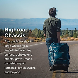 Osprey Transporter 90L Wheeled Travel Duffel Bag, Black, One Size