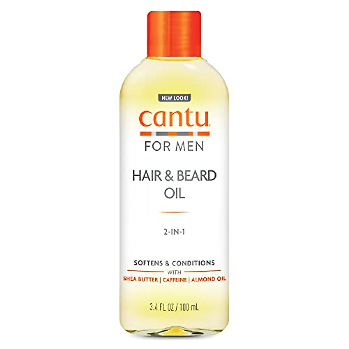 Cantu for Men Hair & Beard Oil, 3.4 fl oz (Packaging May Vary)