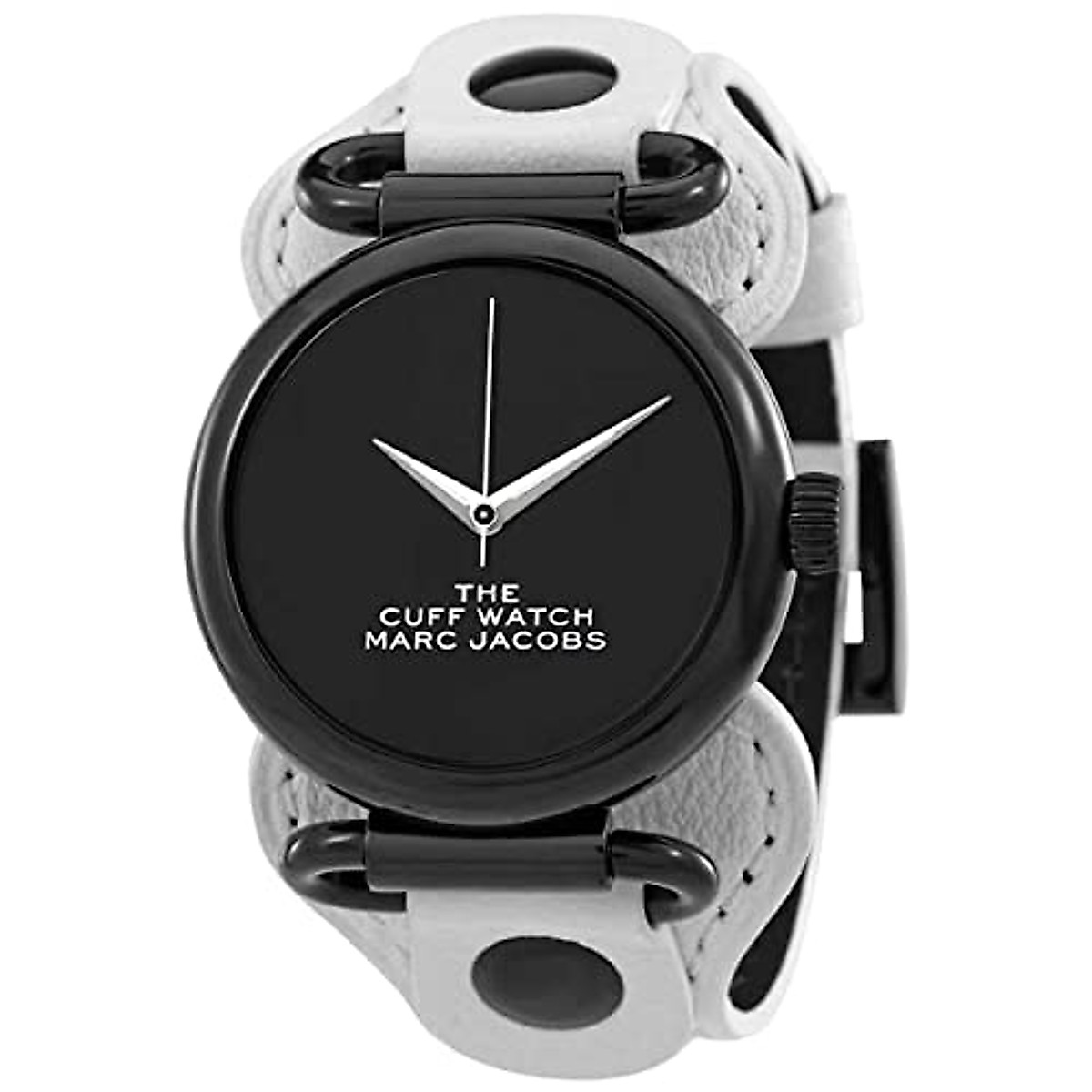 Marc Jacobs Women's The Cuff Watch 36mm, Glossy Black, One Size