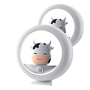 AIMILAR LED Motion Sensor Kids Night Lights Rechargeable USB Night Light Lamp for Kids Room Bedroom Bathroom Toilet Portable Baby Nursery Magnetic Cow Nightlight (2 Pack)