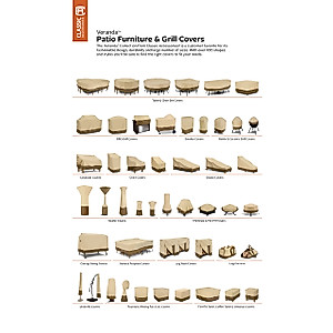 Classic Accessories Veranda Water-Resistant 38 Inch Patio Lounge Chair Cover, 2-Pack, Patio Furniture Covers