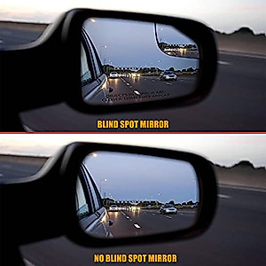 RANSOTO F150 Mirror Glass Right Blind Spot Passenger Side Heated Compatible with Ford F-150 2015 2016 2017 2018 2019 2020 Replace FL3Z17K707A