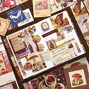 Scrapbooking Supplies Kit, 351pcs Bullet Junk Journal Kit with Journaling Supplies, Vintage Aesthetic Scrapbook Paper A6 Grid Notebook, Scrapbook Kit, Craft DIY Gift for Adult Teen Girl Kid Women