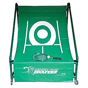 Perfect Pitch Rebounder - Tennis | 10 Min. Set-Up No Tools Required | Indoor & Outdoor | Locking Wheels Levels of Play | Use for Tennis, Pickleball, and Other Racquet Sports