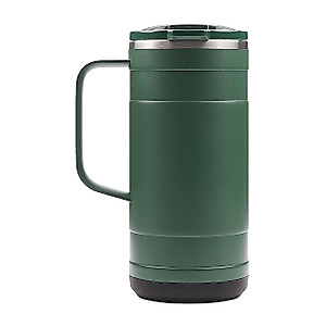 Pelican Hydration Pelican Ridge™ 18 oz Vacuum Insulated Tumbler - Recycled Stainless Steel Double Wall Travel with Dual Lid, Powder Coated Insulated Coffee Mug For Hot Cold Drinks, Hunter