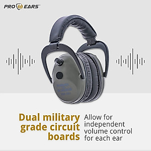 Pro Ears PT300G Pro Tac 300, Noise Reduction Rating 26DB, Green, Adult