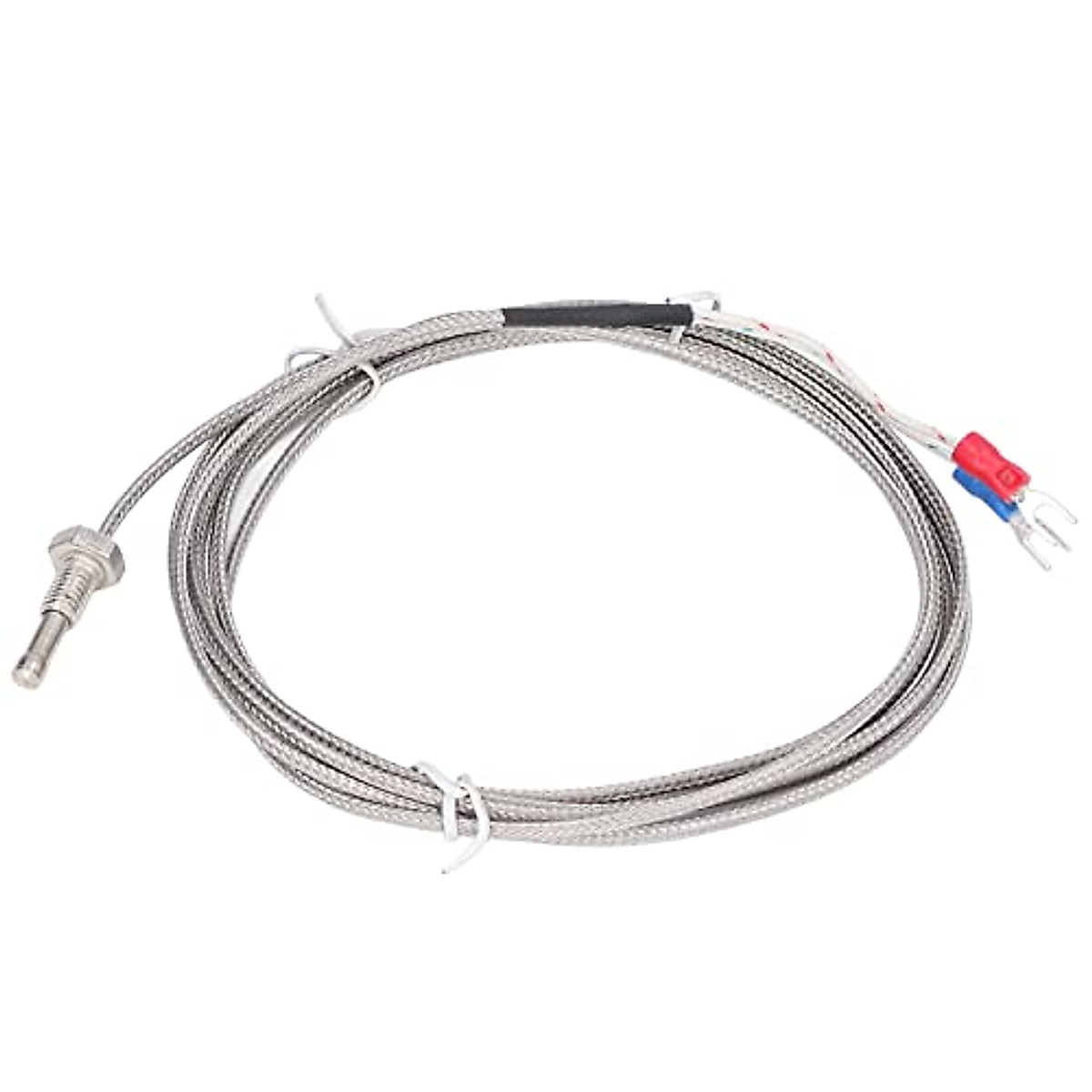 Screw Probe Temperature Sensor J Type Thermocouple 2 Meters Cable Temperature Range: 0~750℃ WRNJ-M6
