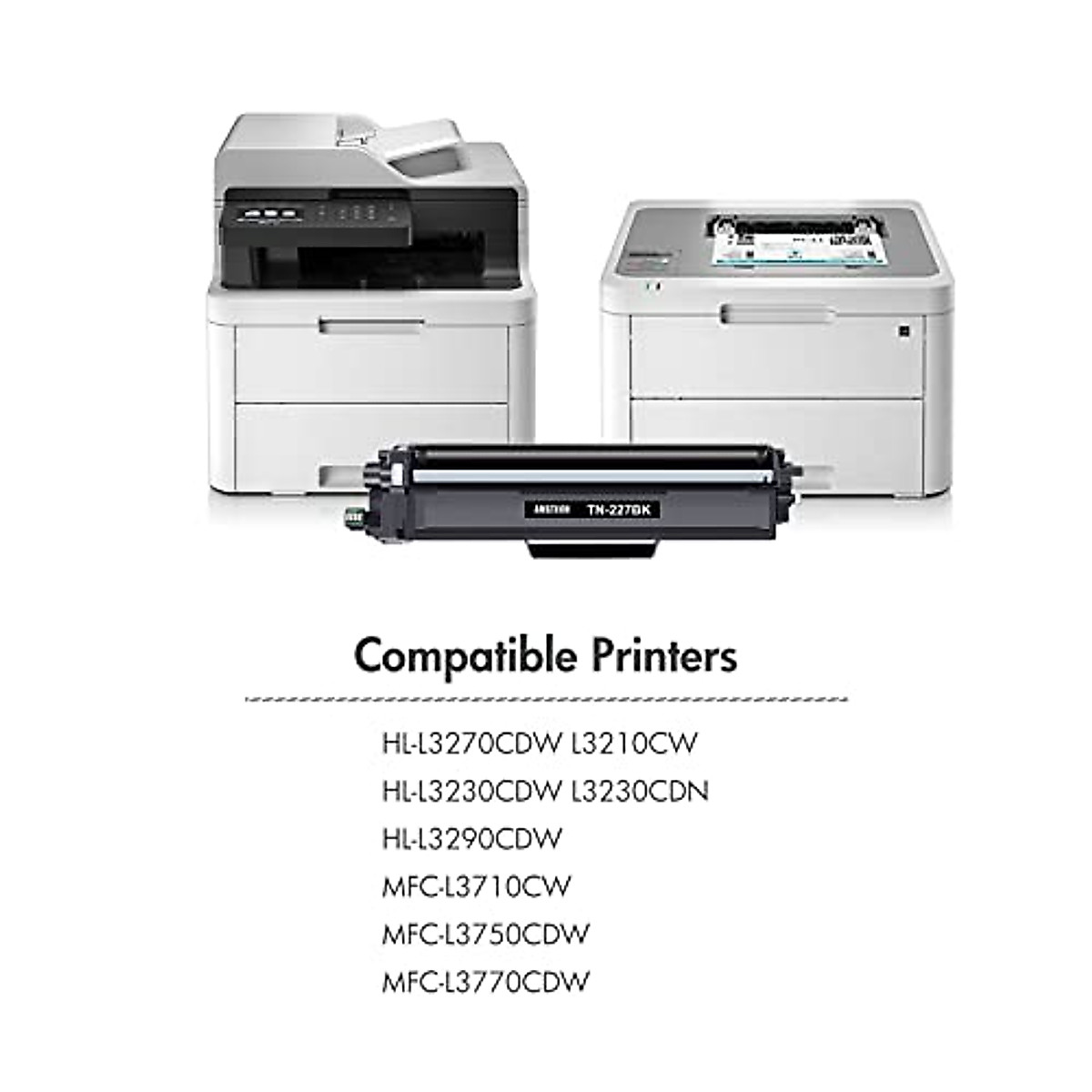 TN227 TN-223BK/C/M/Y Toner Cartridge 5 Pack Compatible for Brother TN-227BK/C/M/Y TN-223 TN223 BK/C/M/Y for MFC-L3710CW MFC-L3750CDW MFC-L3770CDW HL-L3270CDW HL-L3290CDW HL-L3210CW HL-L3230CDW Printer