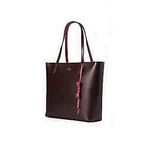 Kate Spade Lawton Way Rose Tote Chocolate Cherry