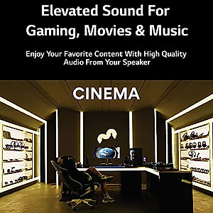 LG Ultragear GP9 - Portable Gaming Speaker with DTS Headphone:X, Hi-Fi Quad DAC, Microphone for Voice Chat, 5 Hour Battery Life, Hi Resolution Audio, Bluetooth