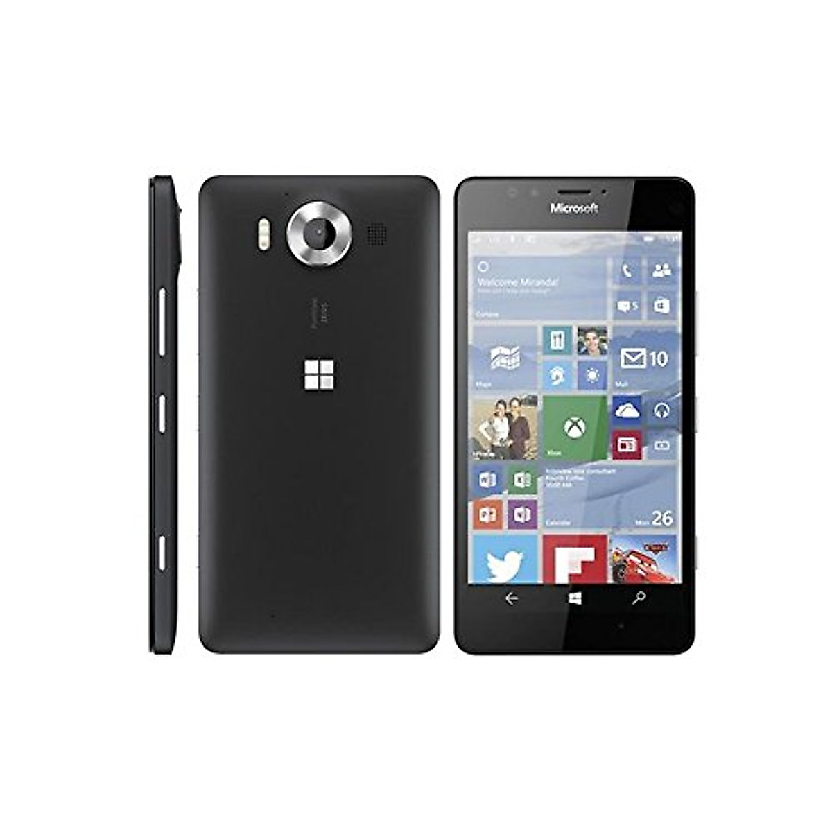 Microsoft Lumia 950 XL RM-1085 32GB Black, Single Sim, 5.7", 20MP, 3GB Ram, Unlocked International Model, No Warranty