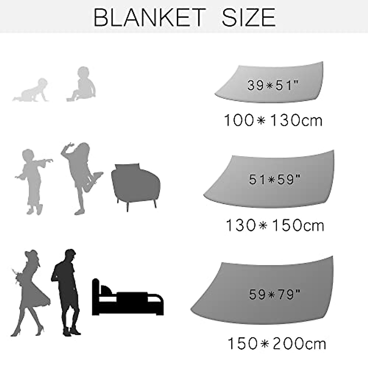 PiccoCasa Cow Printed Blanket, Soft 300GSM Fleece Flannel Throw Blanket Lightweight Cute Comfy Warm Cow Texture Black and White Cowhide Blankets for Couch Sofa Bed Office 39" x 51"