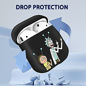 JoySolar for Airpods 1/2 Case Cute Cartoon Cool Unique Silicone Cases for Apple Airpod Air Pods 1st and 2nd Gen Cover Kawaii Fun Funy Design Soft IMD Shell for Girls Boys Girly (Friendly Gestures)