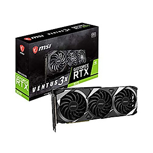 MSI Gaming GeForce RTX 3070 8GB GDRR6 256-Bit HDMI/DP TORX Fan 3.0 Ampere Architecture OC Graphics Card (RTX 3070 VENTUS 3X OC)