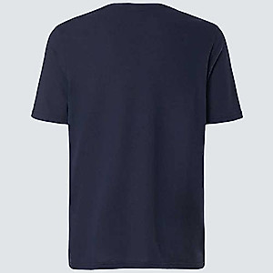 Oakley Men's Bark New Short Sleeve Tee, Fathom/White, XL