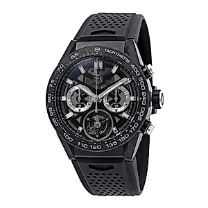 Tag Heuer Carrera 02T Tourbillon Chronograph Automatic Black Dial Men's Watch CAR5A8W.FT6071