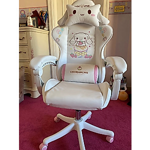 Gaming Chair Girls Cute Computer Armchair Office Home Lifting Adjustable Chair