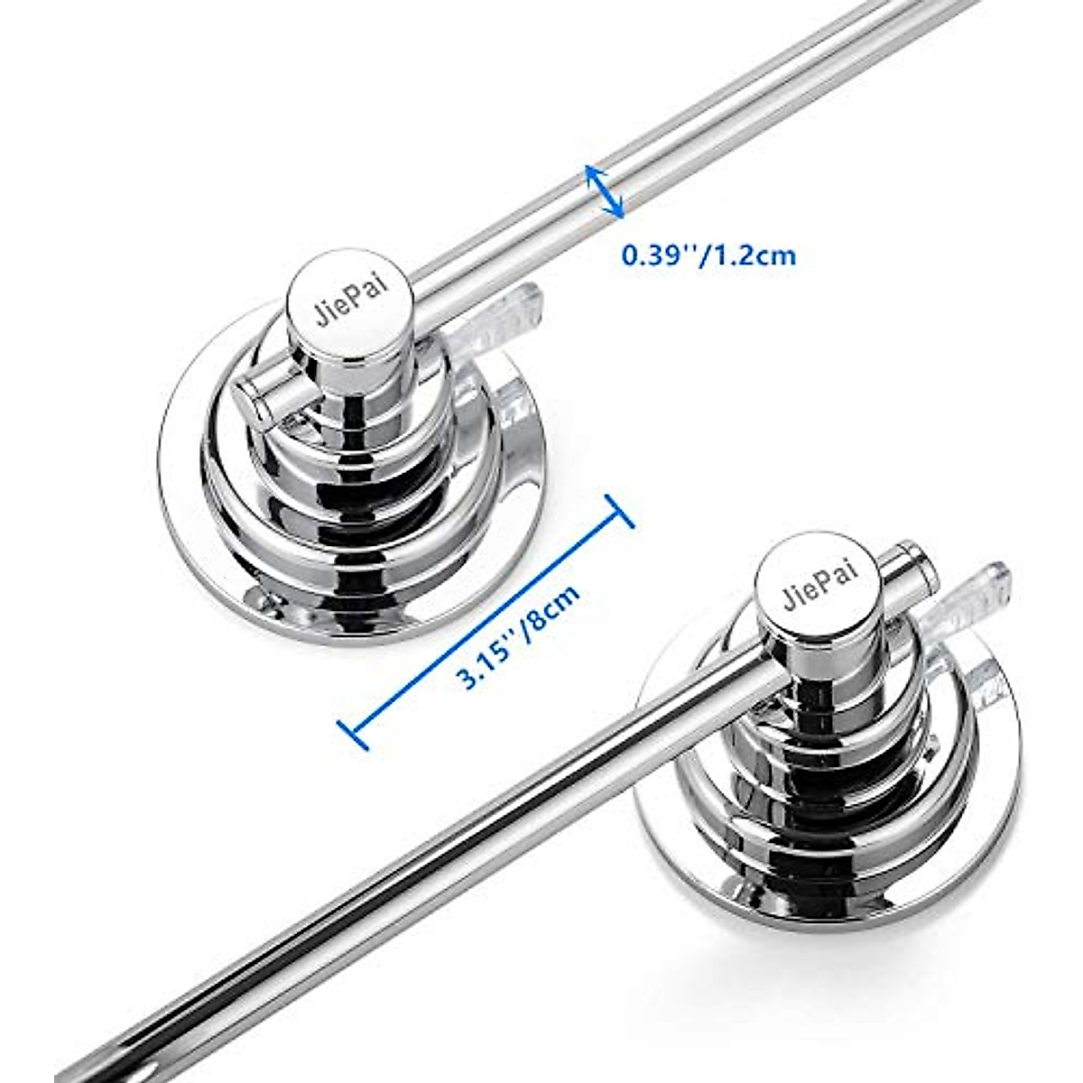 JiePai Suction Cup Towel Bar 16 Inch,Removable Vacuum Suction Towel Holder Suction Towel Rack for Bathroom Kitchen…