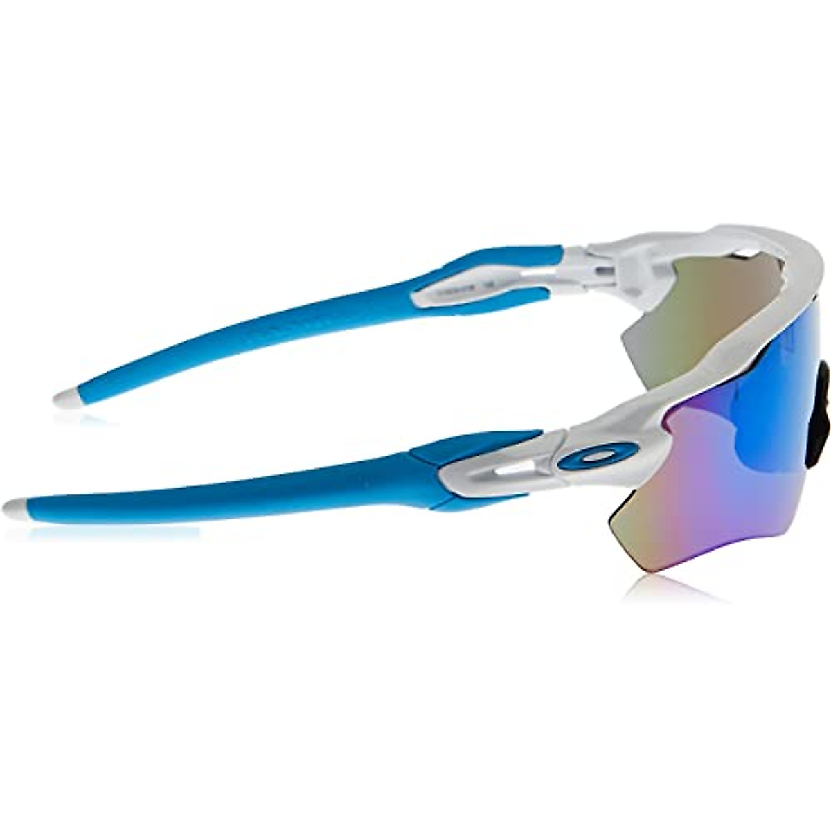 Oakley Men's OO9208 Radar EV Path Rectangular Sunglasses, Polished White Blue/Prizm Sapphire, 38 mm