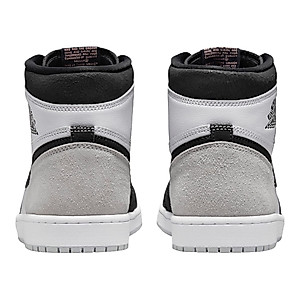 Jordan Nike Men's Air 1 High Retro OG 'Brotherhood' Basketball Shoes, White/Black-grey Fog-bleached, 10.5