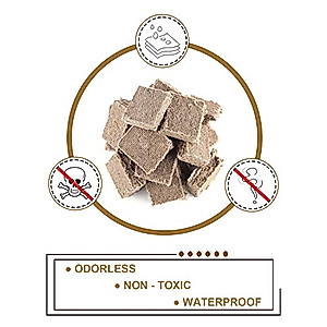 KAMaster 24 Squares Starter Blocks for Big Green Egg,Fire Starter Squares Waterproof Easy Fire Charcoal Starter Perfect for Barbecue Grills, BGE, Kamado Joe,Smokers, Wood Stove