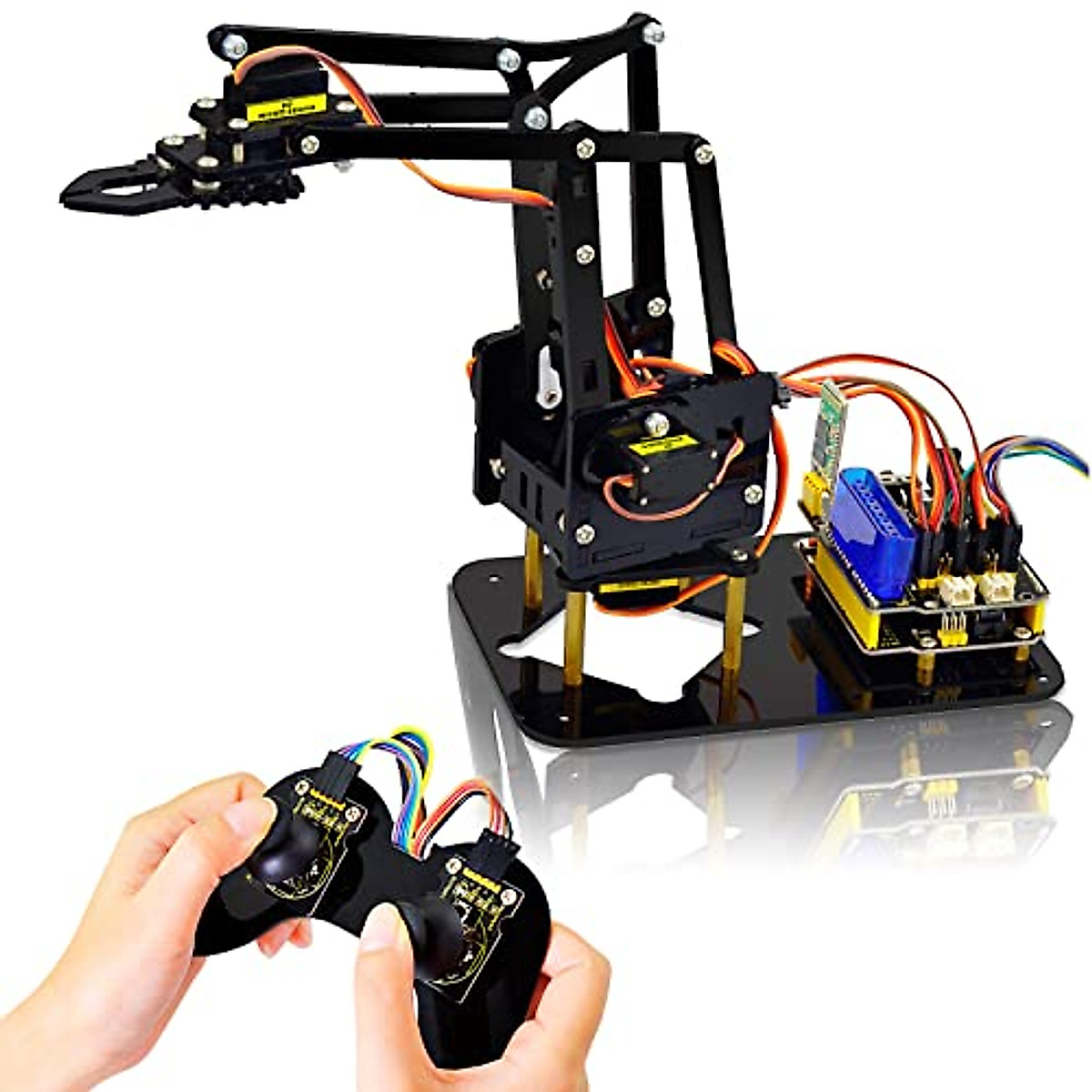 KEYESTUDIO Robot Arm Starter Kit for Arduino Coding Robotics Kit for Adults Teens 15+ Electronic Programming Project STEM Education