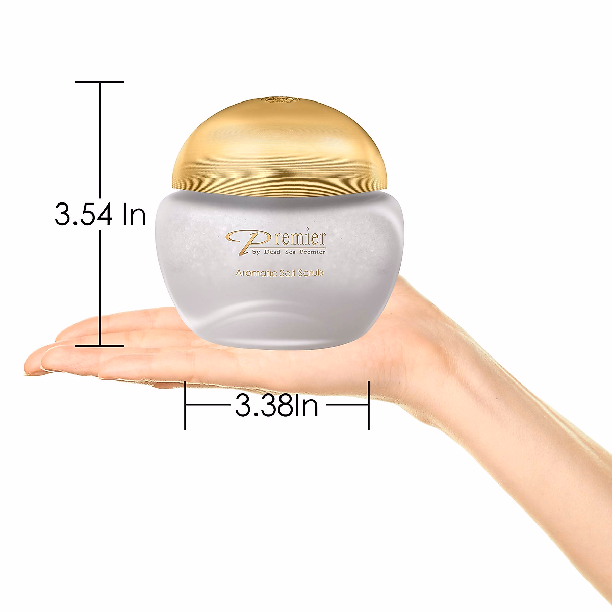 Premier Dead Sea Aromatic Salt Scrub, body scrub, bath salts infused with essential oils, jojoba oil, vitamin e oil, Exfoliates and Moisturizes smooth soft skin Hands, Feet & Body EXOTIC SCENT 10.5oz