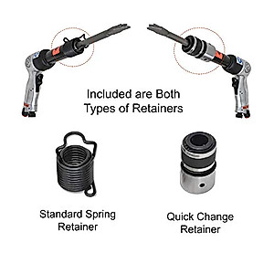 Buyer$ Lair Kit - CP714 Heavy Duty Air Hammer & 8940158924 Quick Change Retainer & CA155807 6 pc Chisel Set (9 pc Bundle)