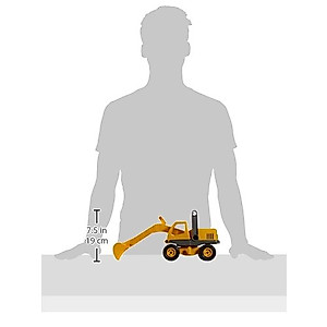 Lena Eco Active Backhoe - Durable UV-Protected Plastic & Noise-Canceling Tires, Enhances Fine Motor Skills, European Quality