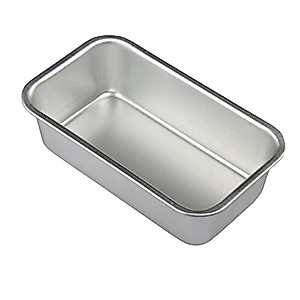 Hemoton 4pcs French Toast Toaster Oven Tray Mini Cake Molds Bread Pan with Lid Baking Pans Cake Tin Kitchen Supplies Household Baking Plate Self Made Small Bread Cake Mold Brownie Silver