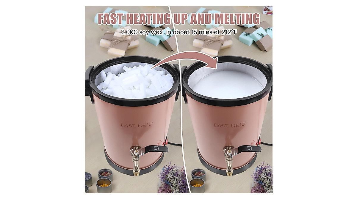 Fast Melt 3 Qt Soap Base Melter for Homemade Soap Making